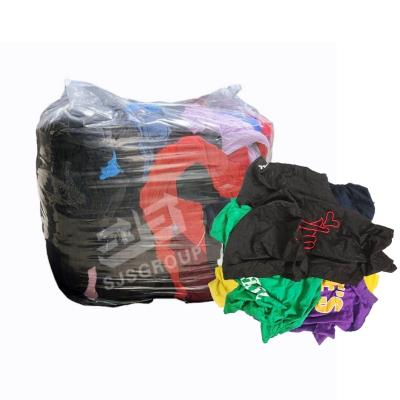Cina Grade A Industrial Wipe rag 100 cotton 10kg 25kg industrial cleaning rags kg cleaning cloths in workshops in vendita
