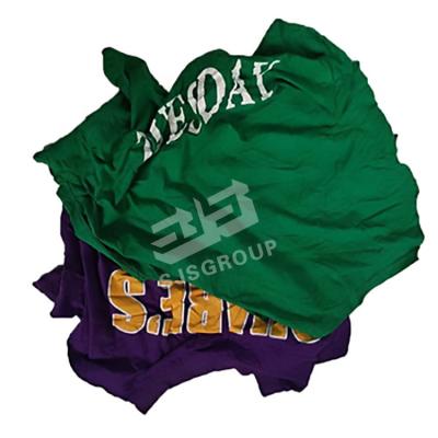 Cina Dark color rags 100% cotton Used Cloth Scraps marine use recycled cotton rags workshop cleaning rags cotton in vendita