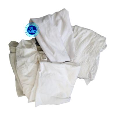 Cina Cut 100% reused 4 lb 10kg 25kg White Rags Recycled Mixed Color Knit Cleaning White Cotton Rags For Oil And Gas in vendita
