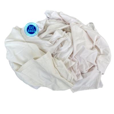 Cina Cut 100% reused 4 lb 10kg 25kg White Rags Recycled Mixed Color Knit Cleaning White Cotton Rags For Oil And Gas in vendita