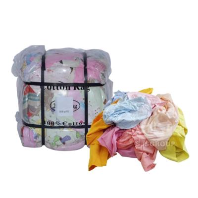 China High Cotton Cut Reused Light color cloth rags cleaning cloth scarps rags mix cotton cloth rags for cleaning industry for sale