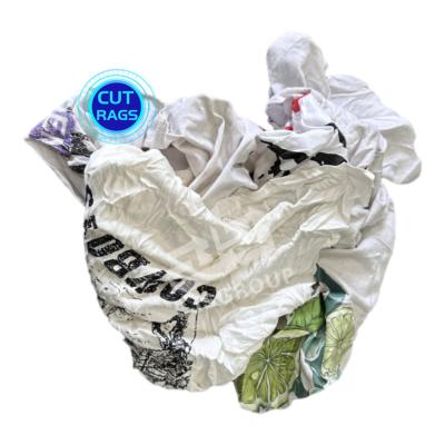 Cina 2kg/bale maglietta bianca Rags in vendita