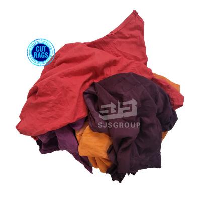China 55*60cm nenhum metal nenhuma camisa branca Rags de limpeza industrial do algodão T das impressões for sale