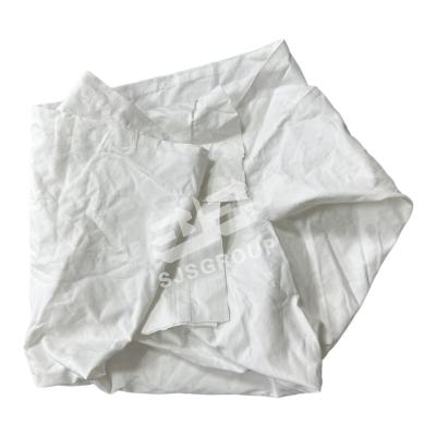 China High cotton Recycled Regular size white cotton 10kg Bag Cut Sheeting RAGS Painters Rags Wiper COTTON PAINT RAGS for sale