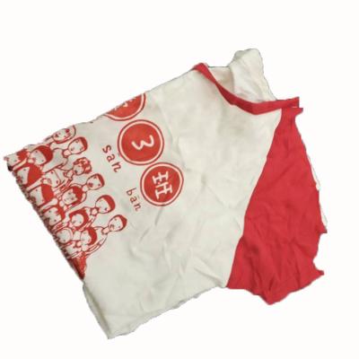 Cina Cotone stampato bianco della maglietta 40kg 50cm che pulisce Rags in vendita