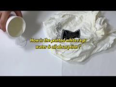 хлопок абсорбции воды 25x65mm устранимый обтирая Rags