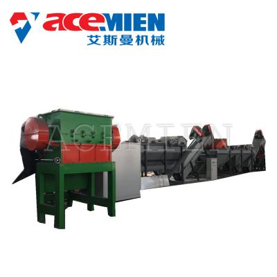 Cina 380 V linea di riciclaggio di plastica alto funzionamento automatico di lavaggio di 50 hertz con il frantoio in vendita