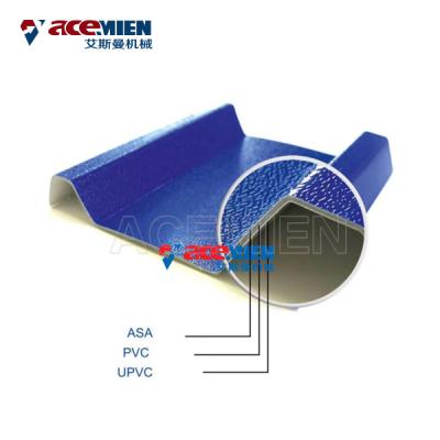 Cina Strato ondulato durevole del tetto che fa macchina per le mattonelle di tetto colorate Wave ondulate PVC in vendita