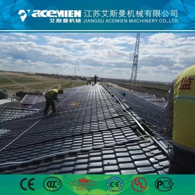 Cina Ricicli le mattonelle di tetto trapezoidali della resina 1mm del PVC che formano la macchina in vendita