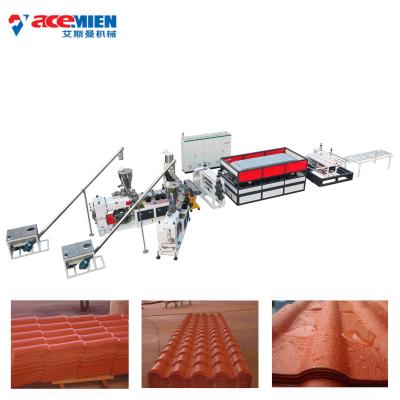 Китай Smart Control PVC Plastic Roof Tile Making Machine Manufacturing and Service Experts продается