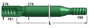 Carbon Steel Extendable Drill Rods Rock Drill Extension Rod MF T51 Round52 2