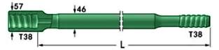 Extention T38 Thread DTH Drill Pipe Rods Male Male Connection 4