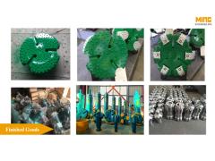 T38 DTHのハンマーの糸ボタン ビット弾道球形ボタンが付いている2インチの石の穴あけ工具