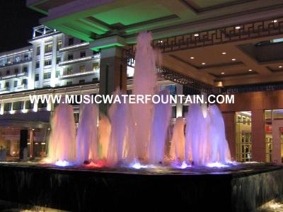 Cina Controllo esterno di musica delle fontane DMX 512 del giardino dell'entrata dell'hotel in vendita