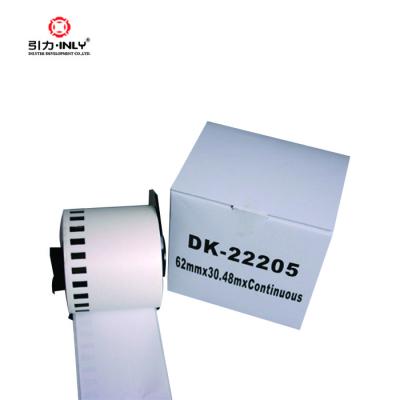 China Hot sell  brother Barcode label  Compatible DK-22205 Direct thermal label for sale