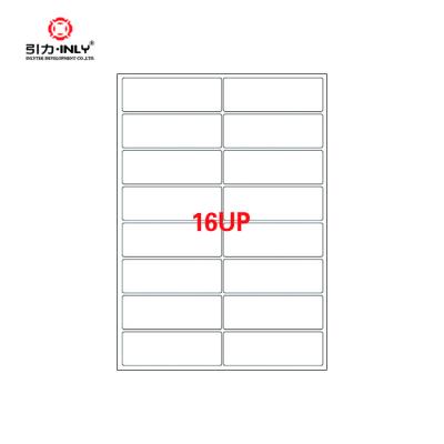 China Address label 16-UP A4 sheet label laser/inkjet label for sale