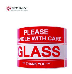 China Factory supply Warning label Fragile label 3x5 PLEASE HANDLE WITH CARE label for sale