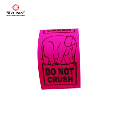 China hot sell ODM/OEM Fragile label WARNING LABEL DO NOT CRUSH for sale