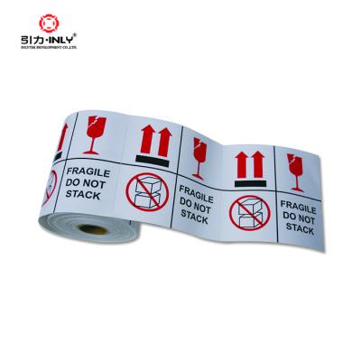 China ODM/OEM Fragile label WARNING LABEL DO NOT STACK for sale
