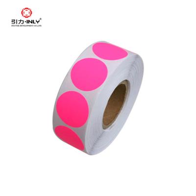 China Factory supply ODM/OEM Supply pink printed label shipping label round sticker for sale