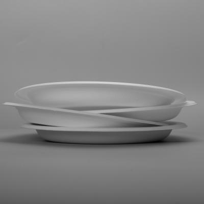 中国 7インチ8gの軽食の生物分解性のサトウキビのバガスの版 販売のため