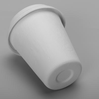 Cina La bagassa ha modellato le tazze ed i coperchi biodegradabili a perfetta tenuta della polpa 8oz 250ml in vendita