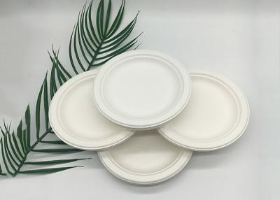 中国 生物分解性の使い捨て可能な6インチのサトウキビのバガスの食糧円形の版 販売のため