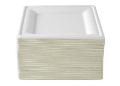 China 10 het Suikerriet Biologisch afbreekbare Platen van het duim Vierkante Dessert Te koop