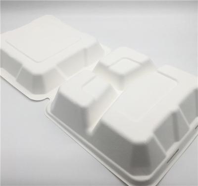 Cina Contenitori da portar via biodegradabili Microwavable 45g di 23×22×5cm in vendita