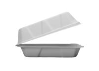 China 8×8 Inches Meal Clamshell Biodegradable Takeout Containers for sale