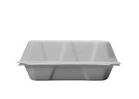 China 8×8 Inches Meal Clamshell Biodegradable Takeout Containers for sale
