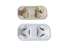 China 2 Compartment  Compostable 13.5g Paper Cup Holders for sale
