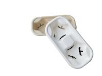 China 2 Compartment  Compostable 13.5g Paper Cup Holders for sale