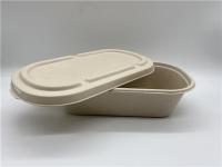 China 850ML Sugarcane Takeaway Biodegradable Salad Boxes for sale
