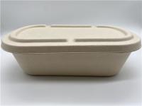China 850ML Sugarcane Takeaway Biodegradable Salad Boxes for sale
