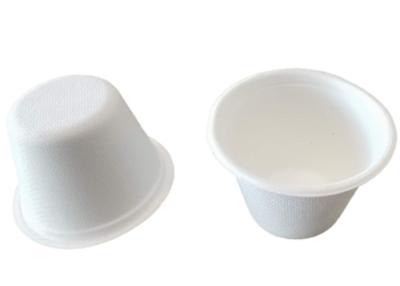 Cina tazze biodegradabili e coperchi della parte bianca 4oz in vendita