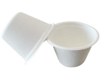 Cina tazze biodegradabili e coperchi della parte bianca 4oz in vendita