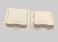China 3 Compartment 1560ml 9×9 Inch Biodegradable Togo Boxes for sale