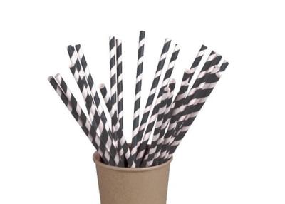 Cina Bevanda a strisce 6mm Dia Earth Friendly Paper Straws in vendita