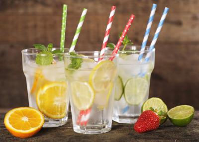 Cina Bevanda a strisce 6mm Dia Earth Friendly Paper Straws in vendita