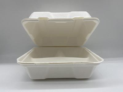 Cina 3 contenitori di alimento da portar via biodegradabili a 9 pollici del compartimento in vendita