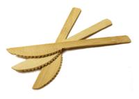 China Compostable17cm Disposable Natural Bamboo Cutlery Sets for sale