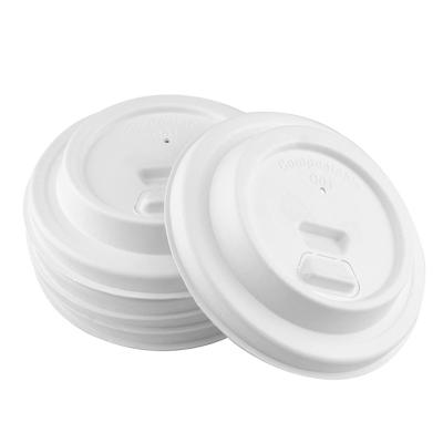 Китай Eco дружелюбная 100% Compostable Biodegradable 80mm 90mm багассы чашки крышка утечки не для десерта и колы продается