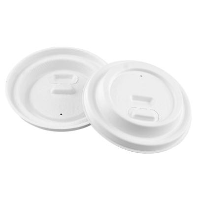 Cina Copertura della tazza con la tazza biodegradabile dei coperchi di Strawless del caffè della canna da zucchero della bagassa della fibra di 8oz 12oz 16oz in vendita