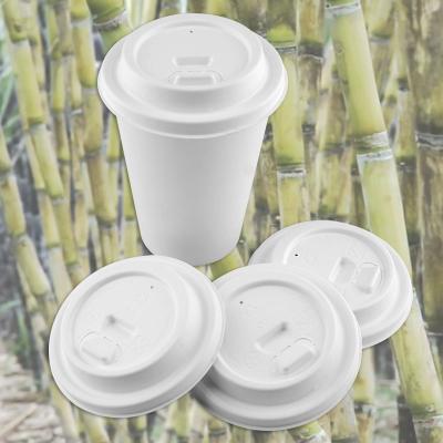 Cina Vite riciclabile della bagassa della canna da zucchero di 100% sui coperchi per le tazze di 8oz 12oz 16oz in vendita