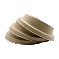 China Leakproof Compostable Sugarcane Bagasse Coffee Cup Cap for sale