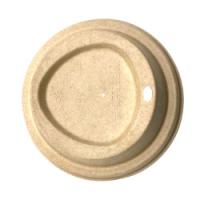 China Leakproof Compostable Sugarcane Bagasse Coffee Cup Cap for sale