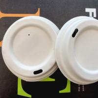 China 100% Biodegradable Sugarcane Pulp Disposable Cups With Lids for sale