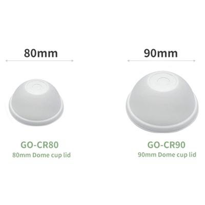 Cina Coperchi biodegradabili della cupola della tazza della bagassa a perfetta tenuta della canna da zucchero per caffè freddo in vendita