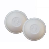 China Microwavable Compostable Bagasse Cup Lids Plastic Free for sale